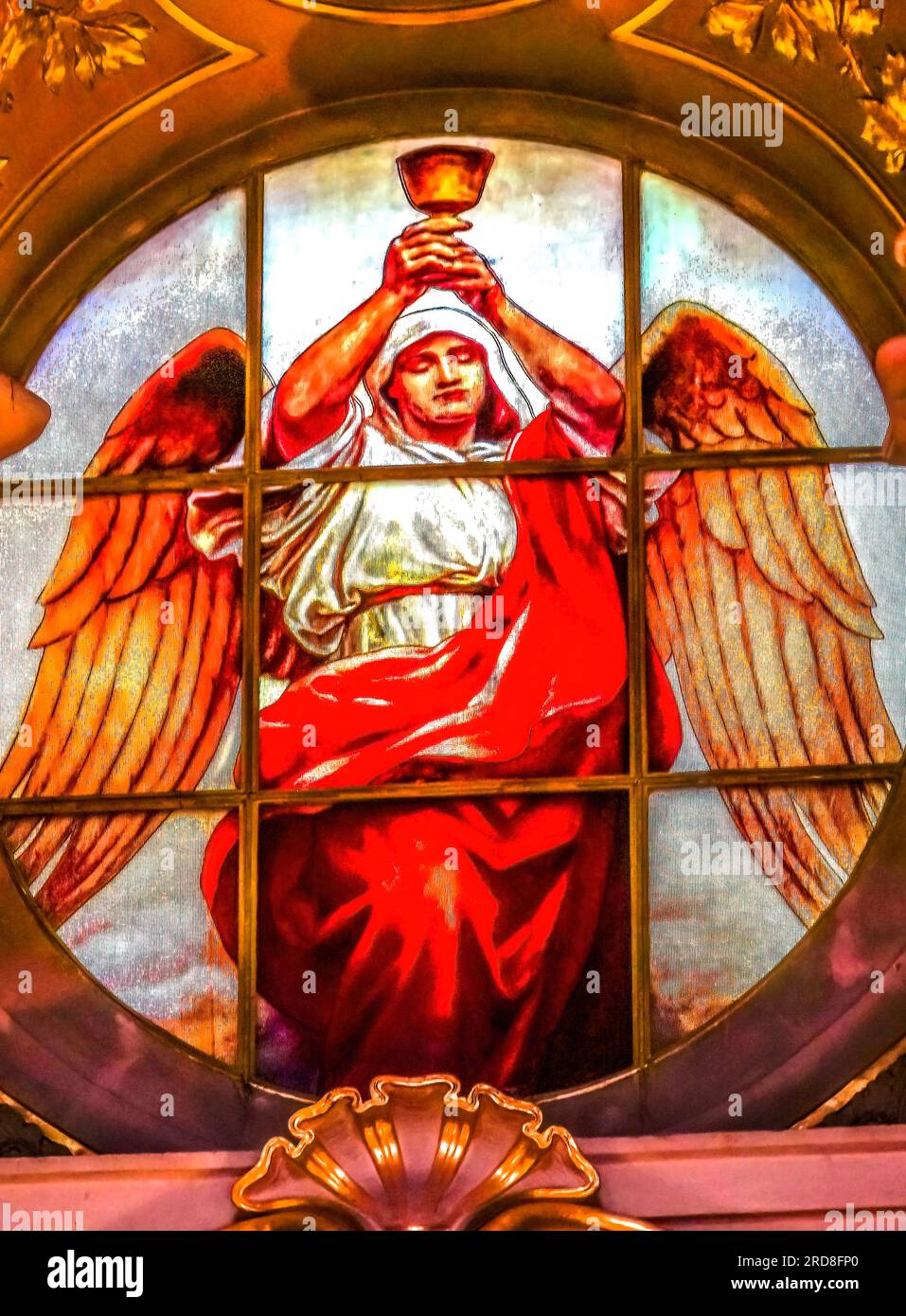 Angel Eucharist Cup Stained Glass Berlin Cathedral Berliner Dom Berlin ...