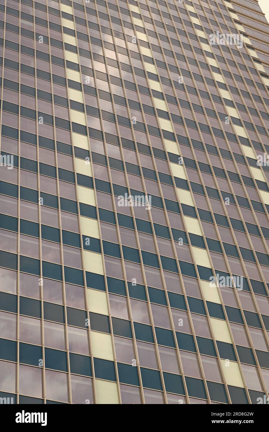 modern glassy skyscraper buildings background. business center in ...