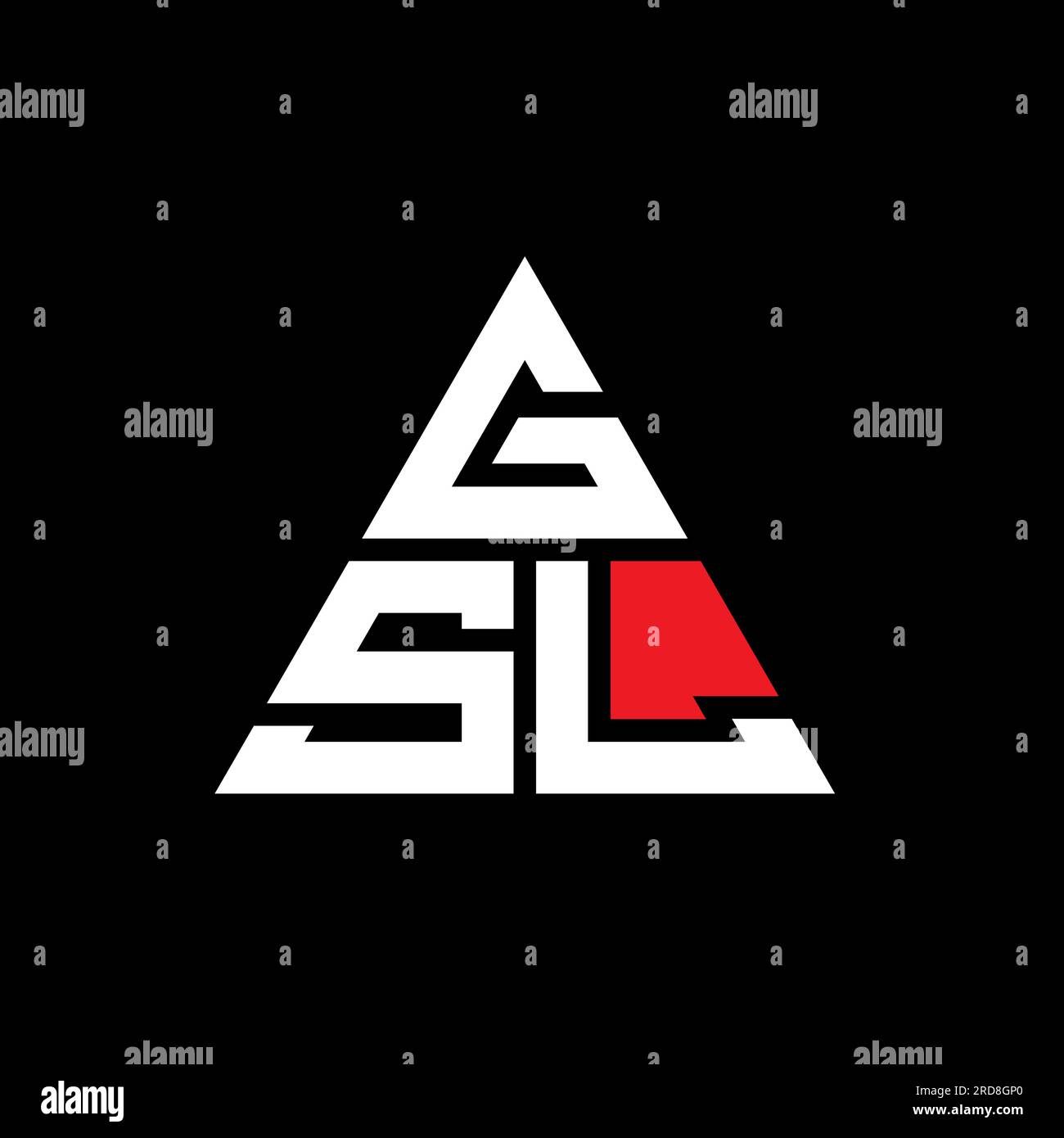 GSL triangle letter logo design with triangle shape. GSL triangle logo design monogram. GSL ...
