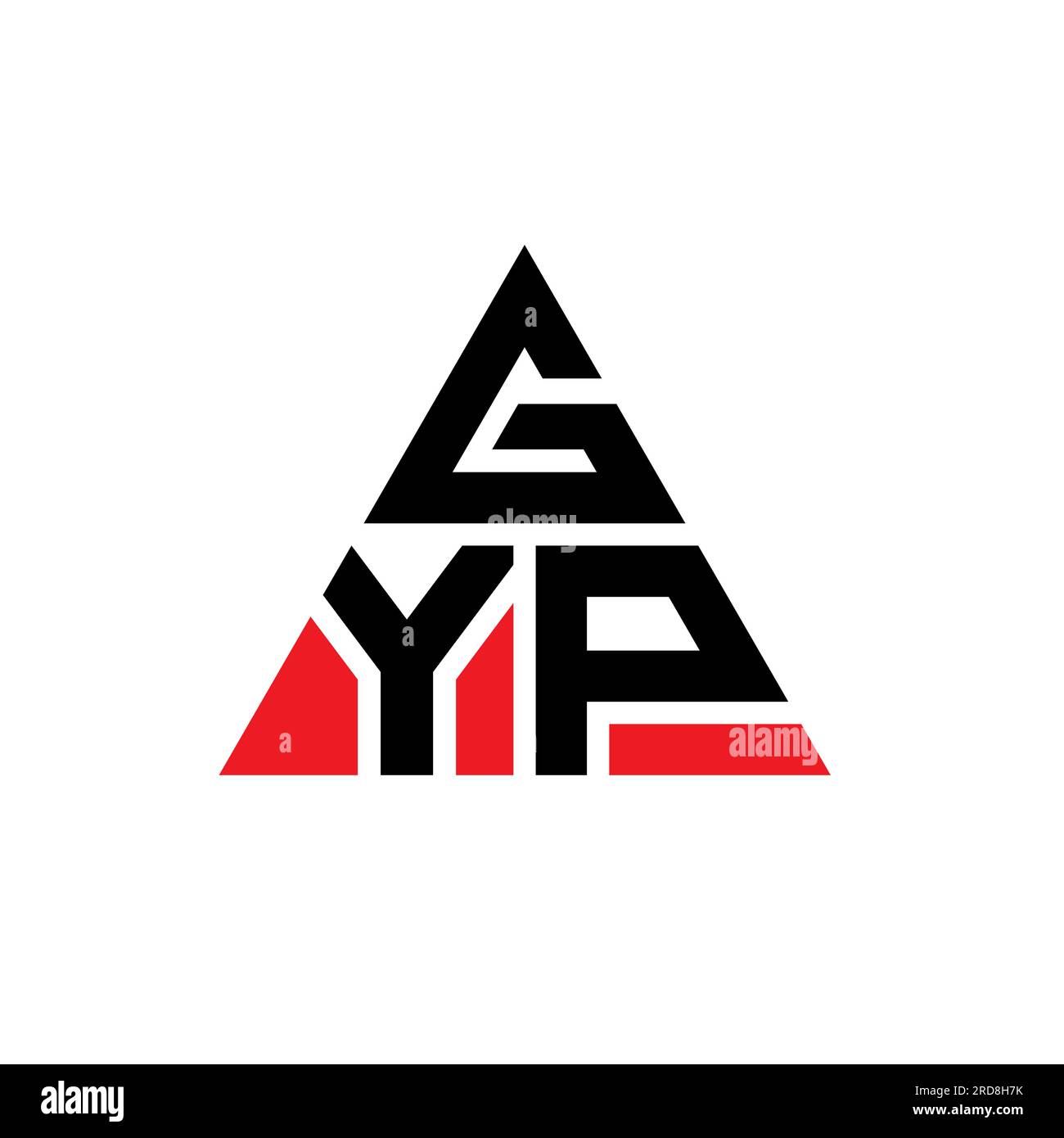 GYP triangle letter logo design with triangle shape. GYP triangle logo ...