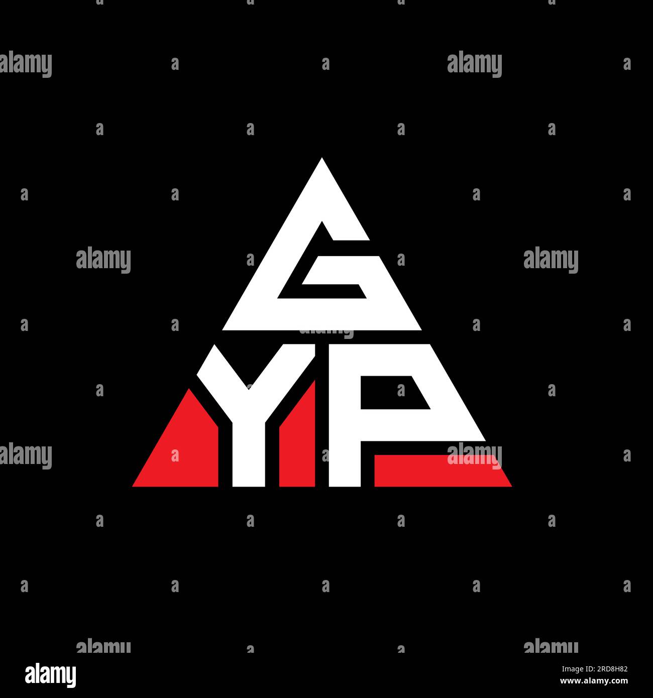 GYP triangle letter logo design with triangle shape. GYP triangle logo ...
