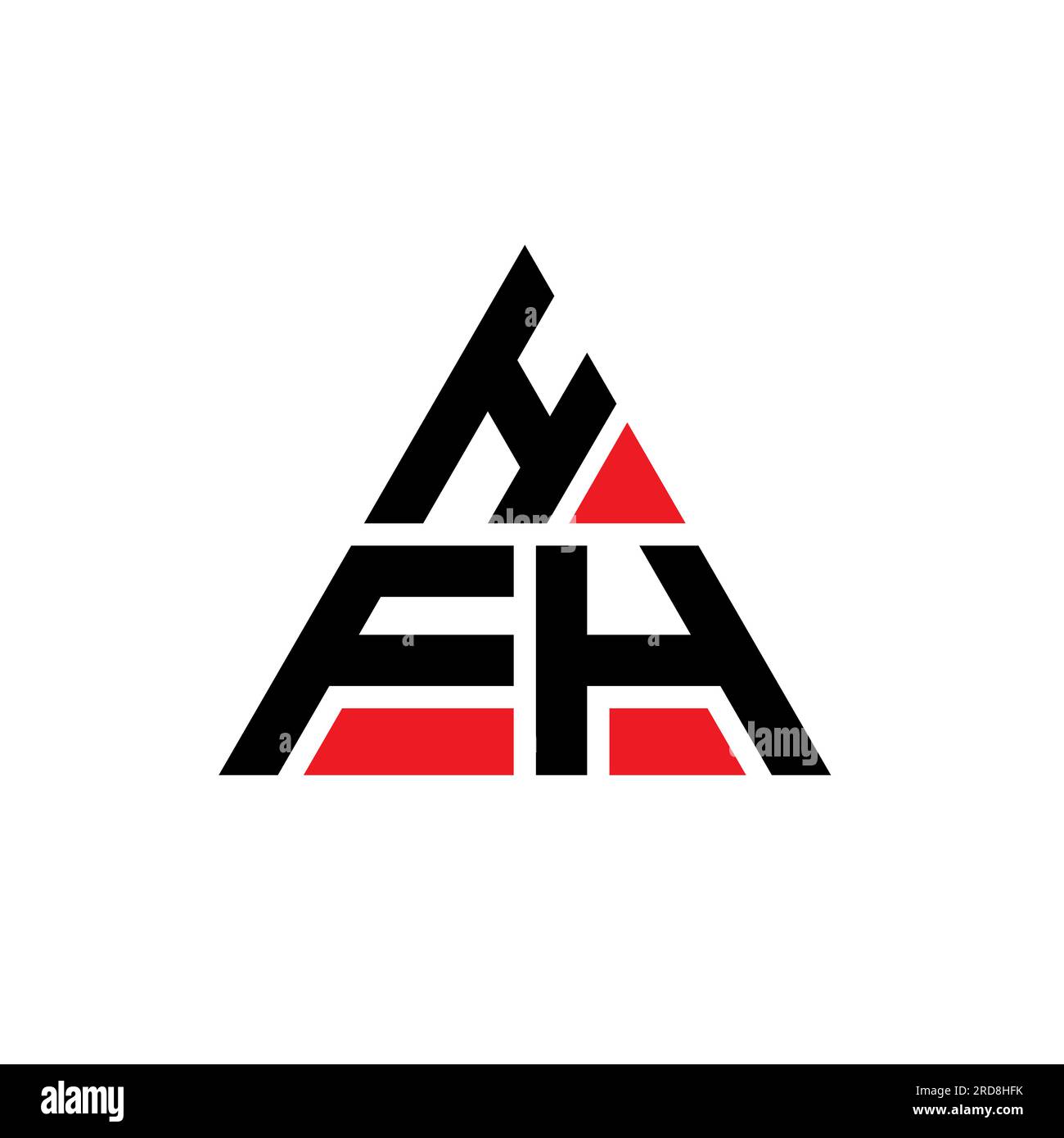 HFH triangle letter logo design with triangle shape. HFH triangle logo ...