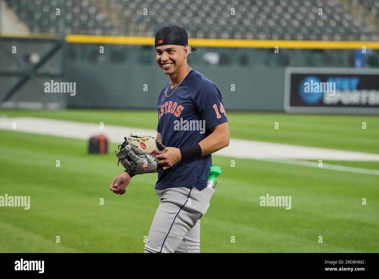 July 18 2023 Houston second baseman Maurcio Dubon (14) before the game ...
