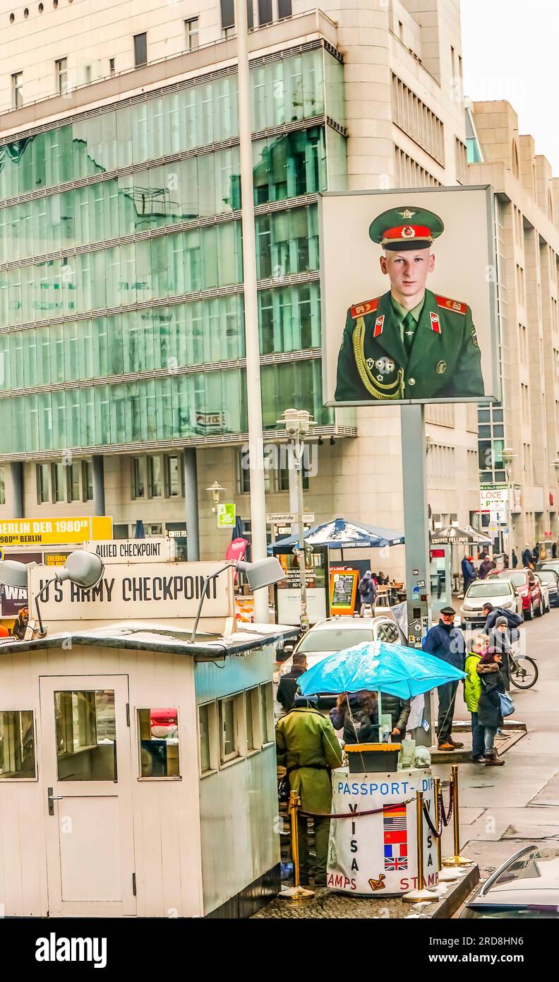 Checkpoint Charlie Today Snow Russian Soldier Picture Most Well Known ...