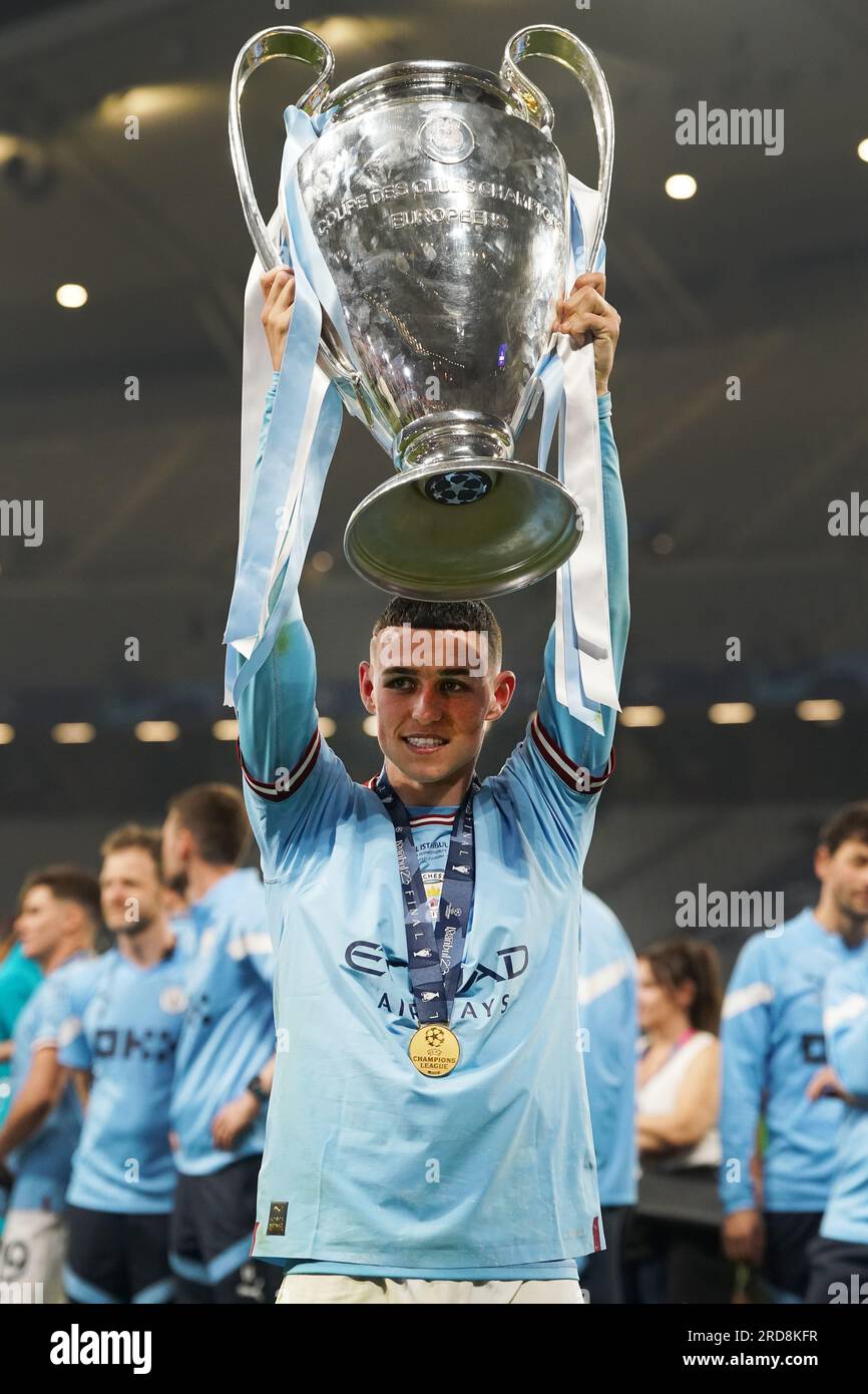 Phil foden champions league trophy hi-res stock photography and images ...