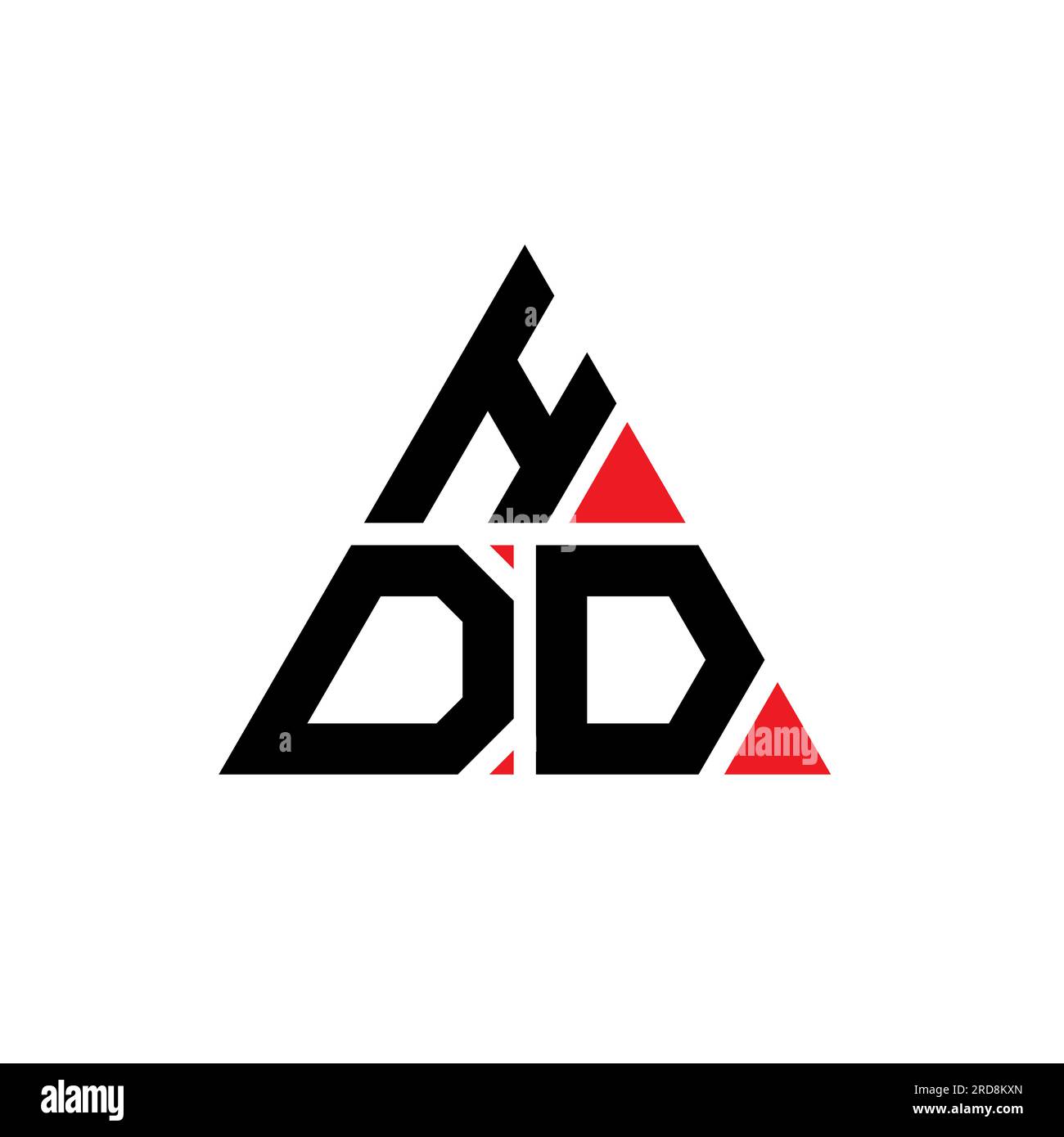 HDD triangle letter logo design with triangle shape. HDD triangle logo ...