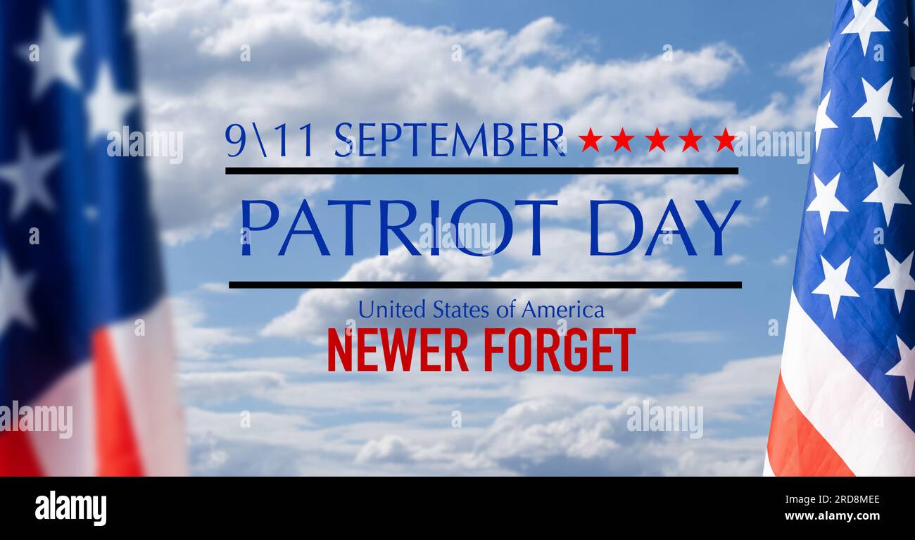Patriot Day September 11 9 USA banner - United States flag or merican ...