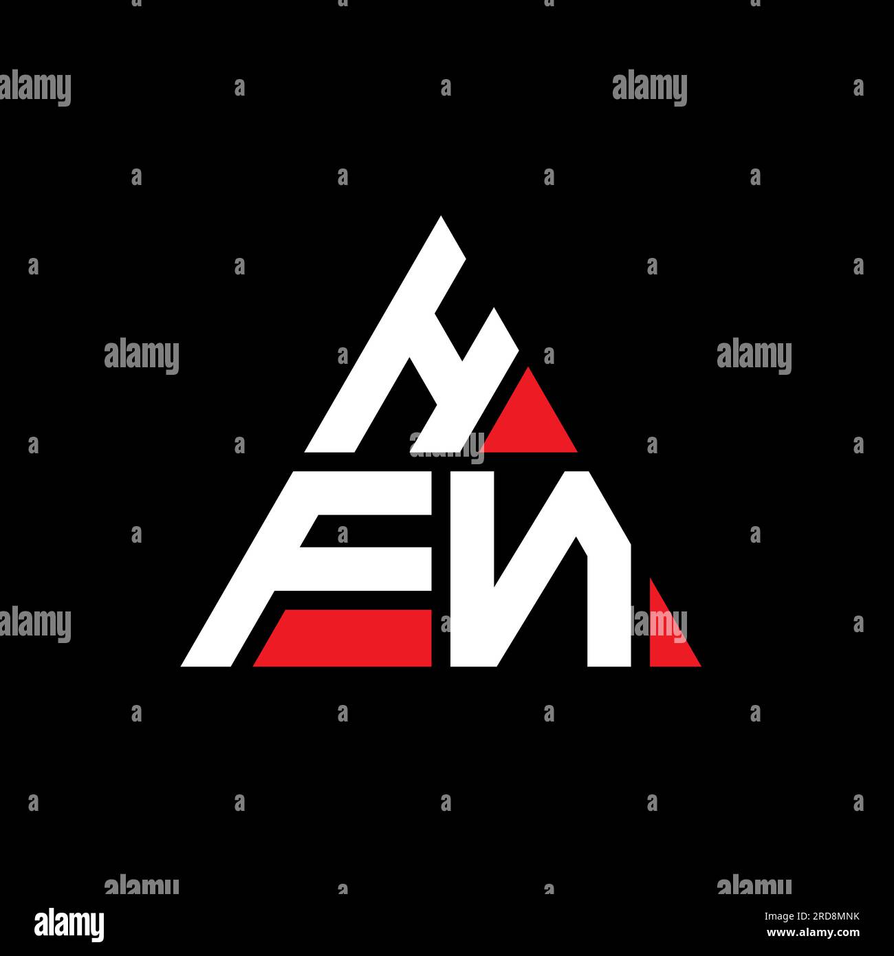 Hfn logo design Stock Vector Images - Alamy