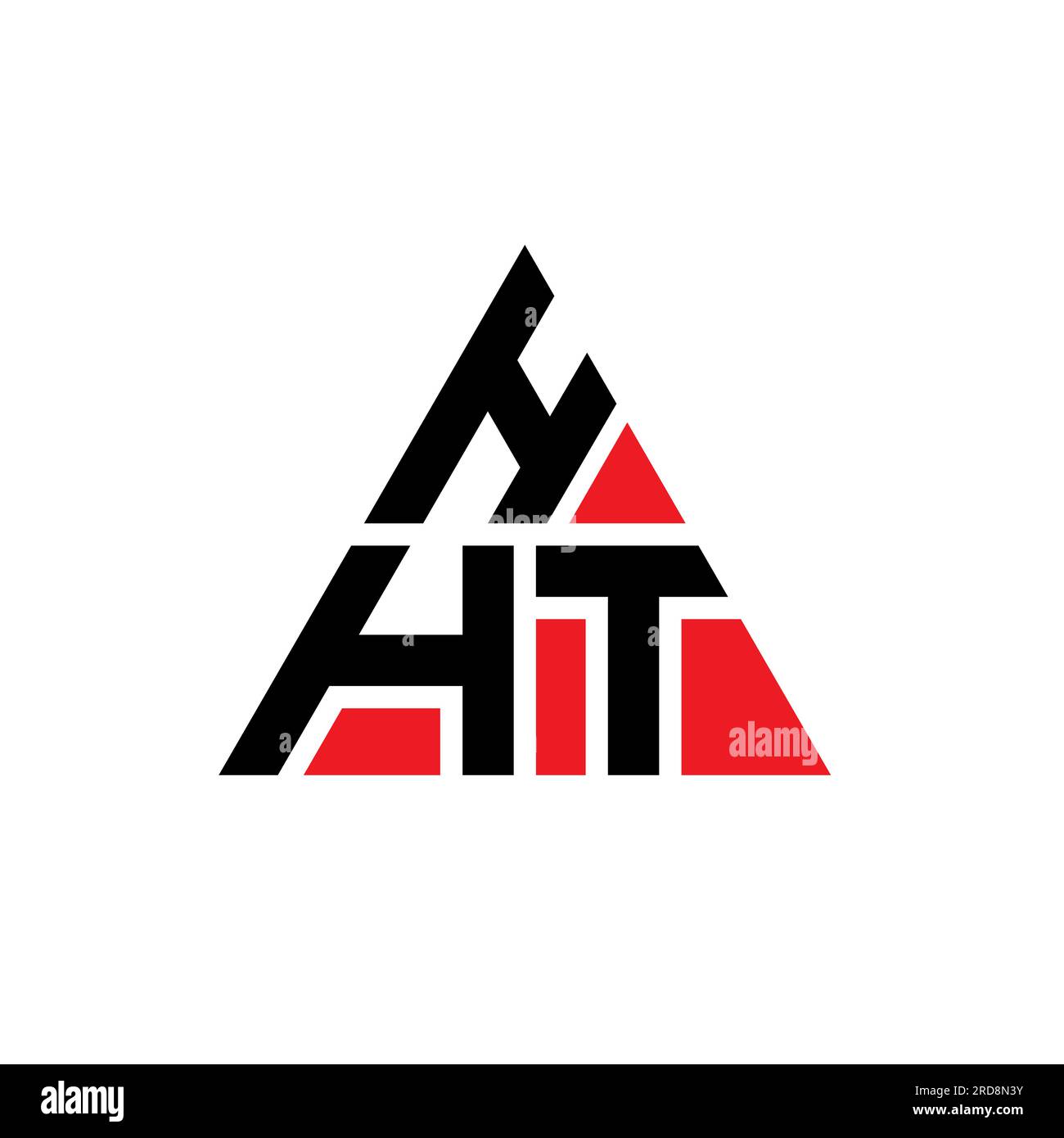 HHT triangle letter logo design with triangle shape. HHT triangle logo ...