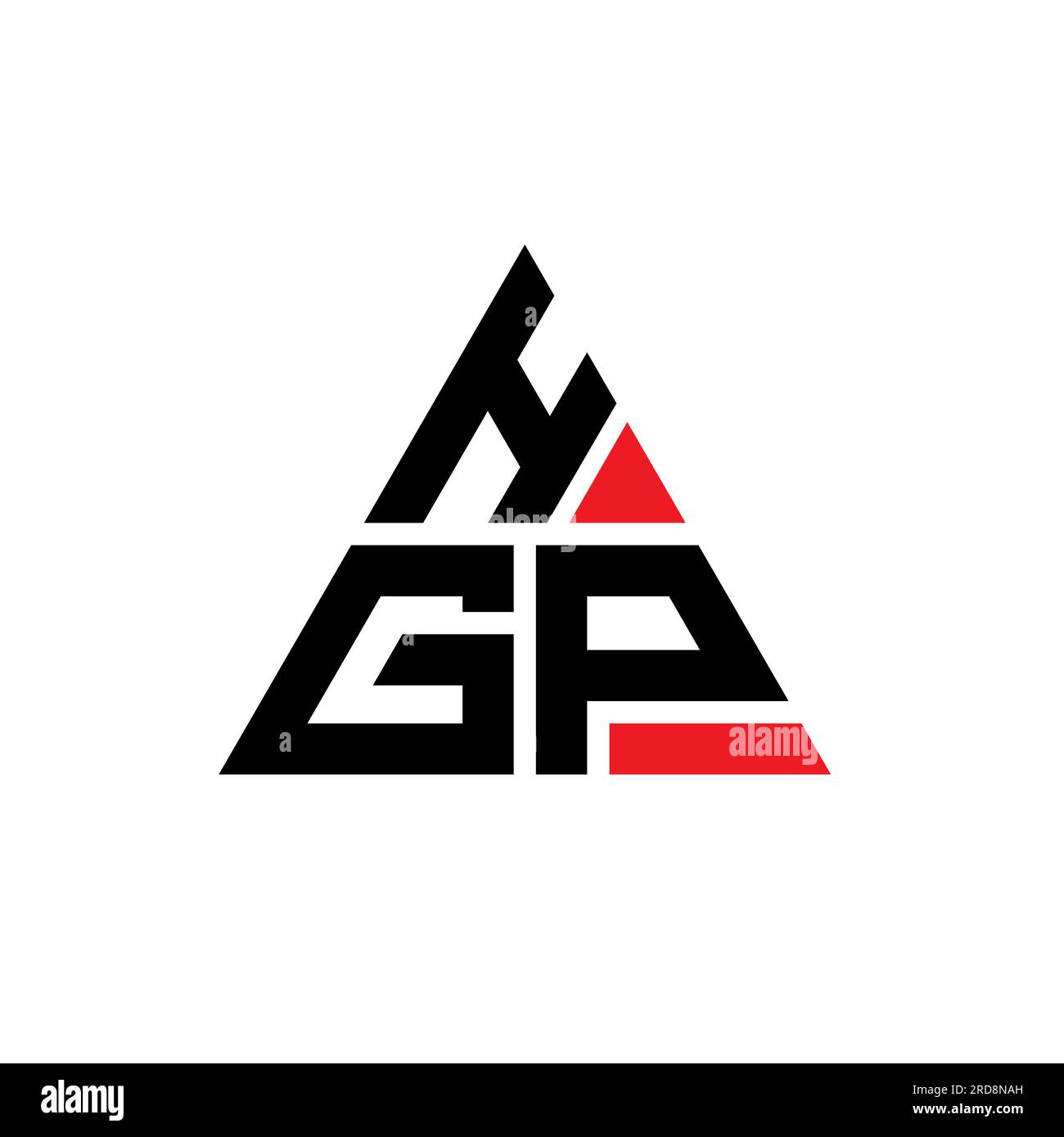 HGP triangle letter logo design with triangle shape. HGP triangle logo design monogram. HGP ...