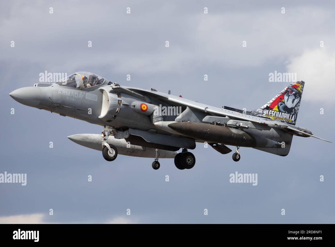 Spanish Navy Harrier performing at RIAT Fairford 2023 Stock Photo - Alamy