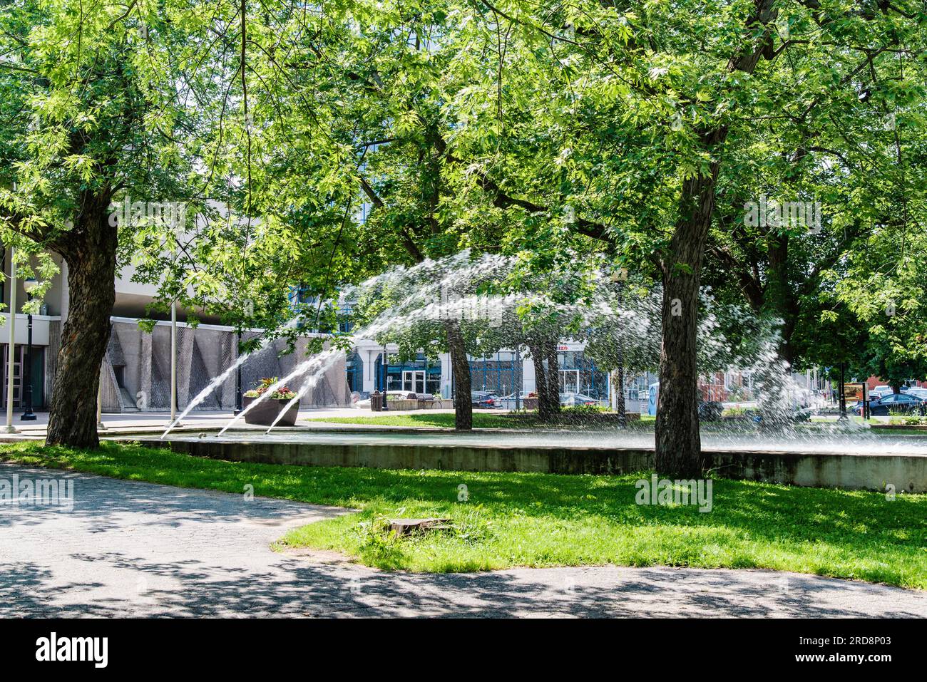Trois-Rivières, Canada - July 15 2023: Downtown of Trois-Rivières in ...