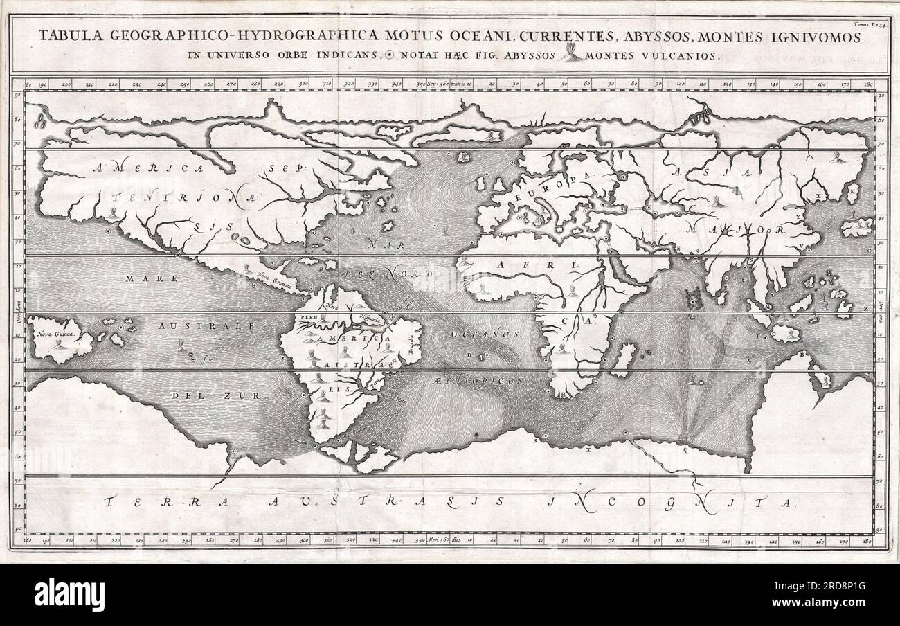 A rare and spectacular 1665 map of the world by the extraordinary ...