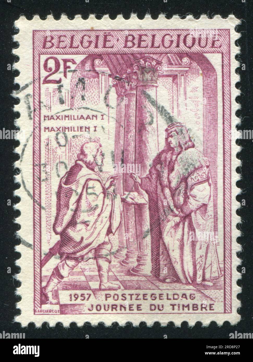 RUSSIA KALININGRAD, 20 OCTOBER 2015: stamp printed by Belgium, shows ...