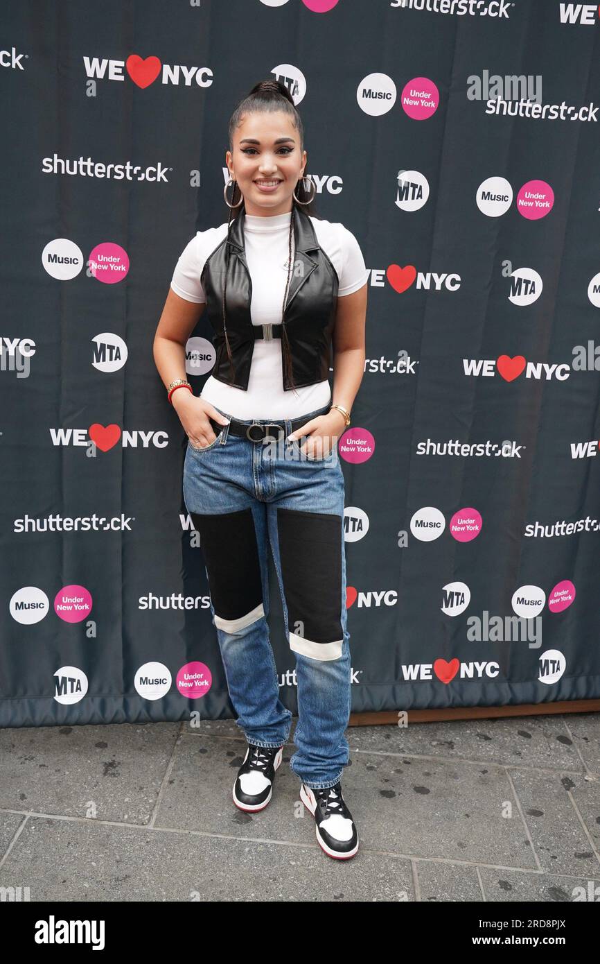 New York, NY, USA. 19th July, 2023. Enisa Nikaj at the press conference ...