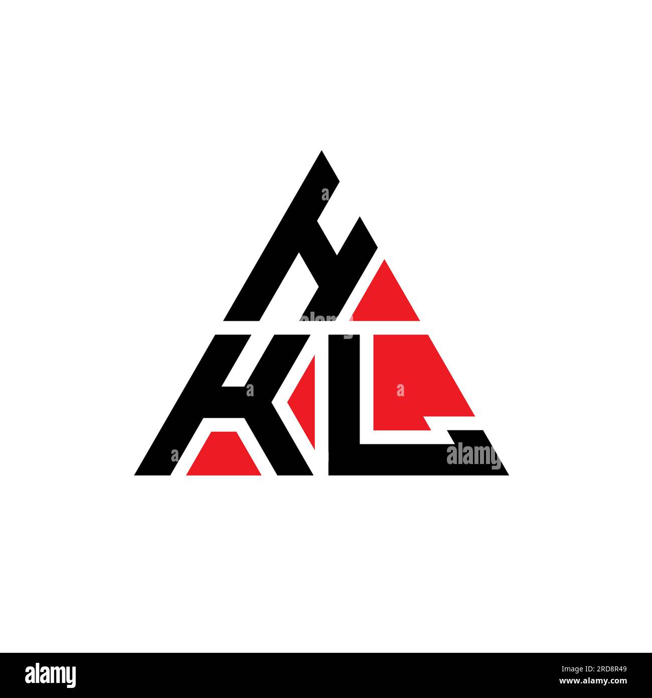 HKL triangle letter logo design with triangle shape. HKL triangle logo ...
