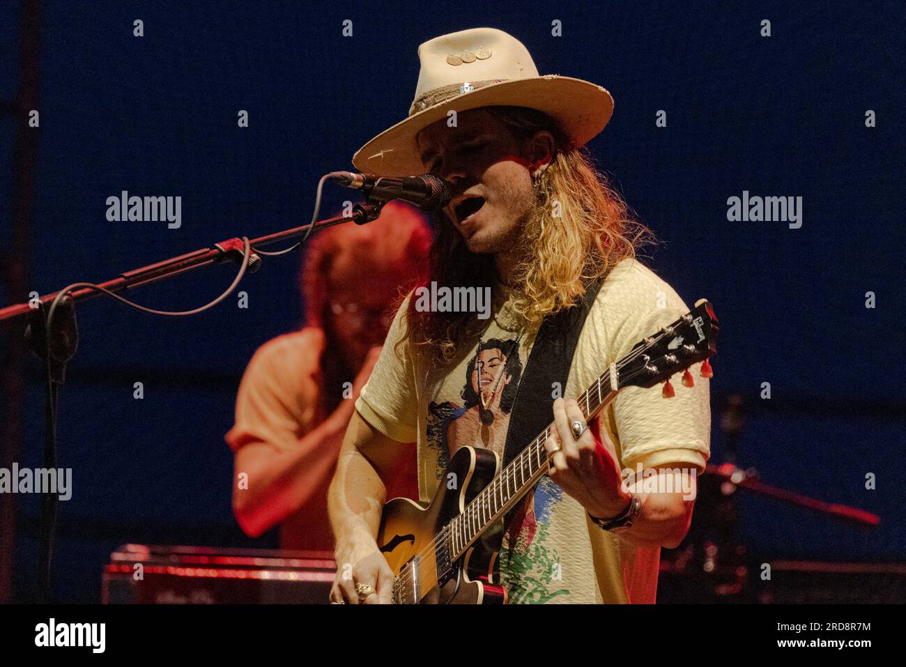 Gardone Riviera, Italy. 17th July, 2023. Jokull Juliusson lead singer ...