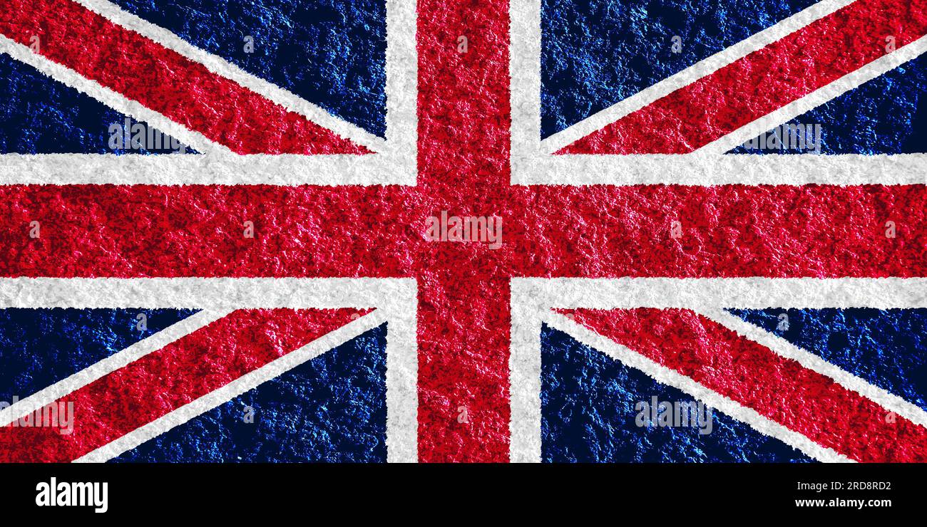 Flag of Great Britain on a textured background. Concept collage Stock ...