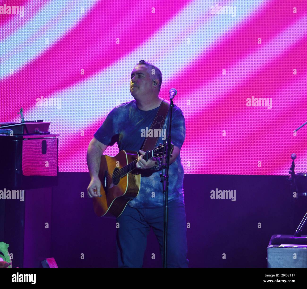 July 18, 2023, Portsmouth, Virginia, USA: Barenaked Ladies member ED ...