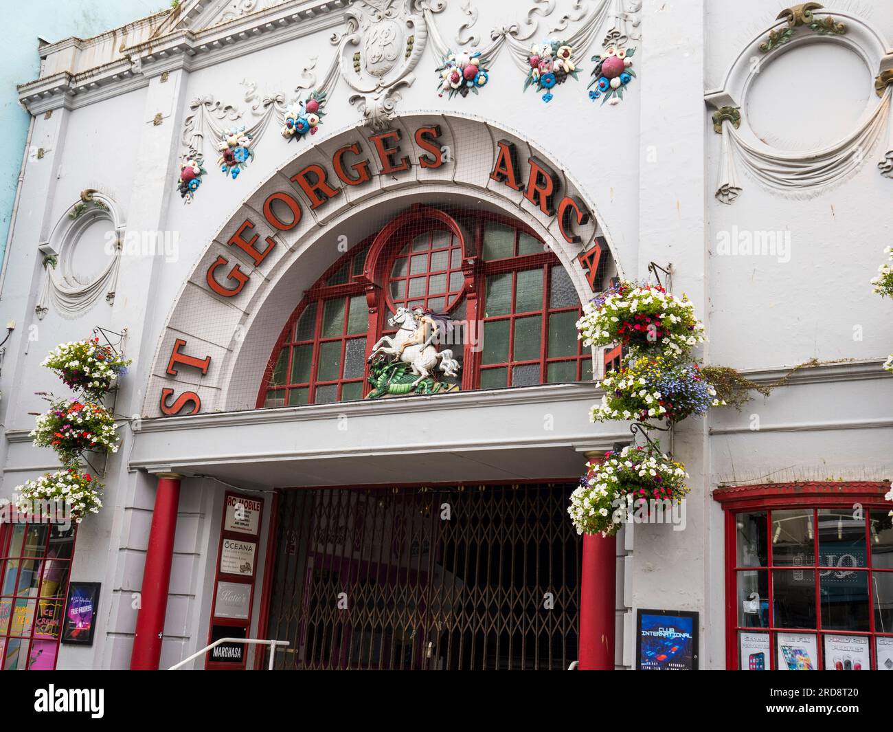 1900s Ex Cinema, St Georges Arcade, Falmouth, Cornwall, England, UK, GB ...