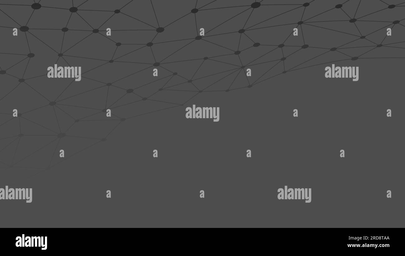 Plexus mesh geometric background. Mesh on top and bottom. Dots connected by lines. Technology ...