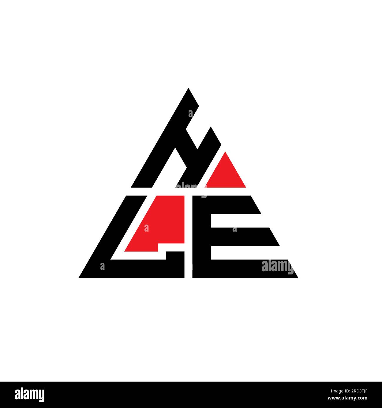 HLE triangle letter logo design with triangle shape. HLE triangle logo design monogram. HLE ...