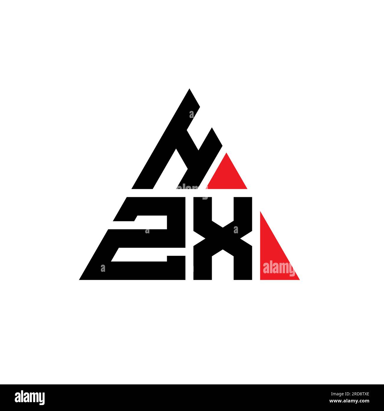 HZX triangle letter logo design with triangle shape. HZX triangle logo design monogram. HZX ...
