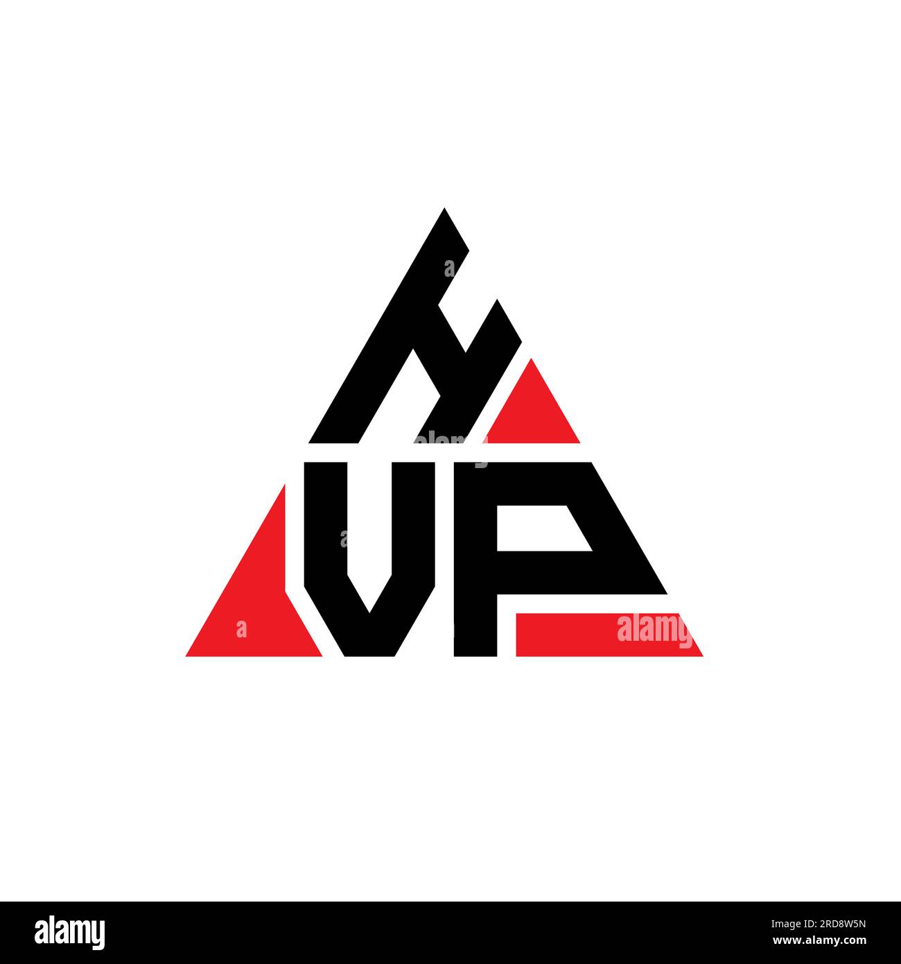 HVP triangle letter logo design with triangle shape. HVP triangle logo design monogram. HVP ...