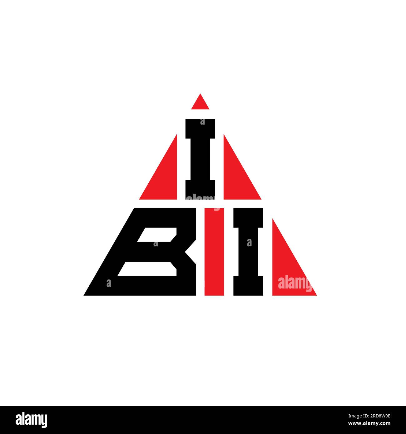 IBI triangle letter logo design with triangle shape. IBI triangle logo ...