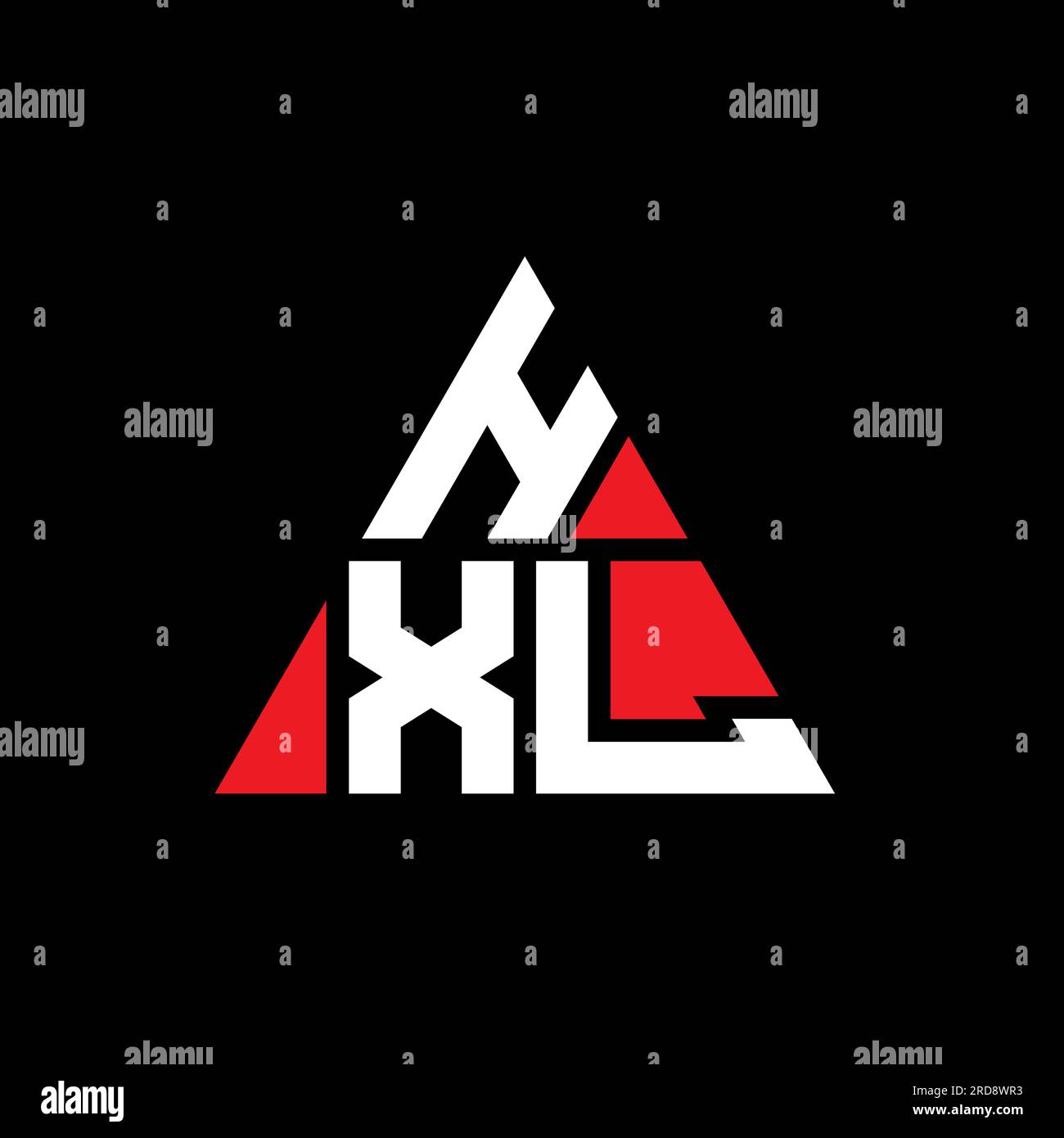 HXL triangle letter logo design with triangle shape. HXL triangle logo design monogram. HXL ...