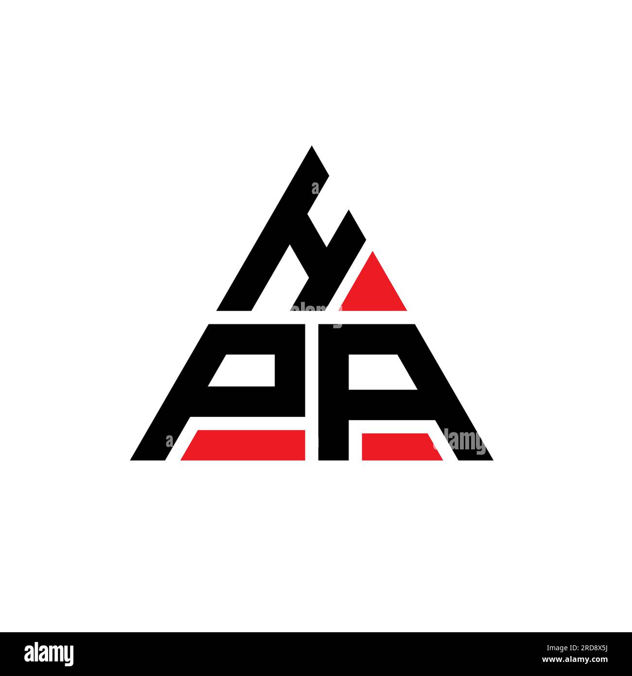 HPA triangle letter logo design with triangle shape. HPA triangle logo ...