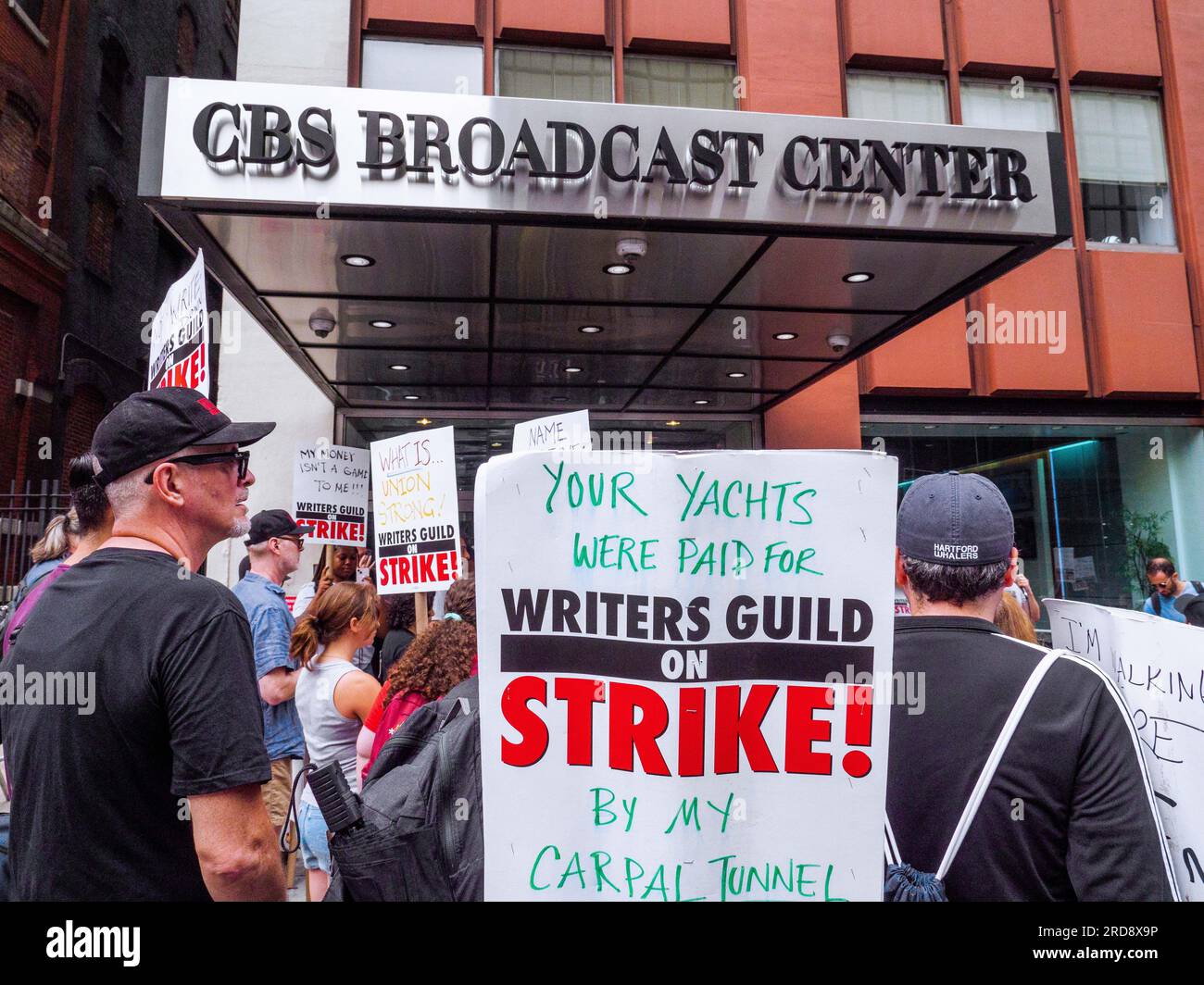 New York, New York, USA. 19th July, 2023. WGA picket line outside the ...