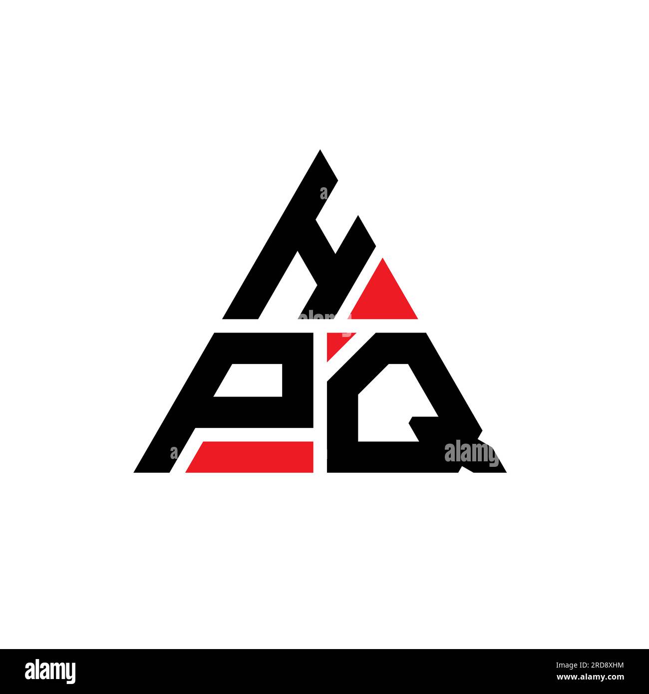 HPQ triangle letter logo design with triangle shape. HPQ triangle logo ...