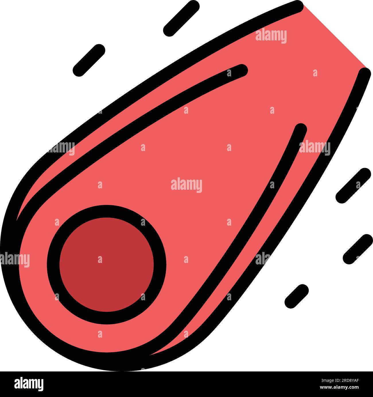 Space comet icon outline vector. Astronomy cosmos. Science meteor color ...