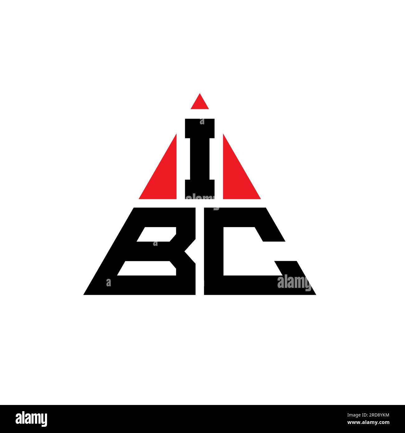 IBC triangle letter logo design with triangle shape. IBC triangle logo ...