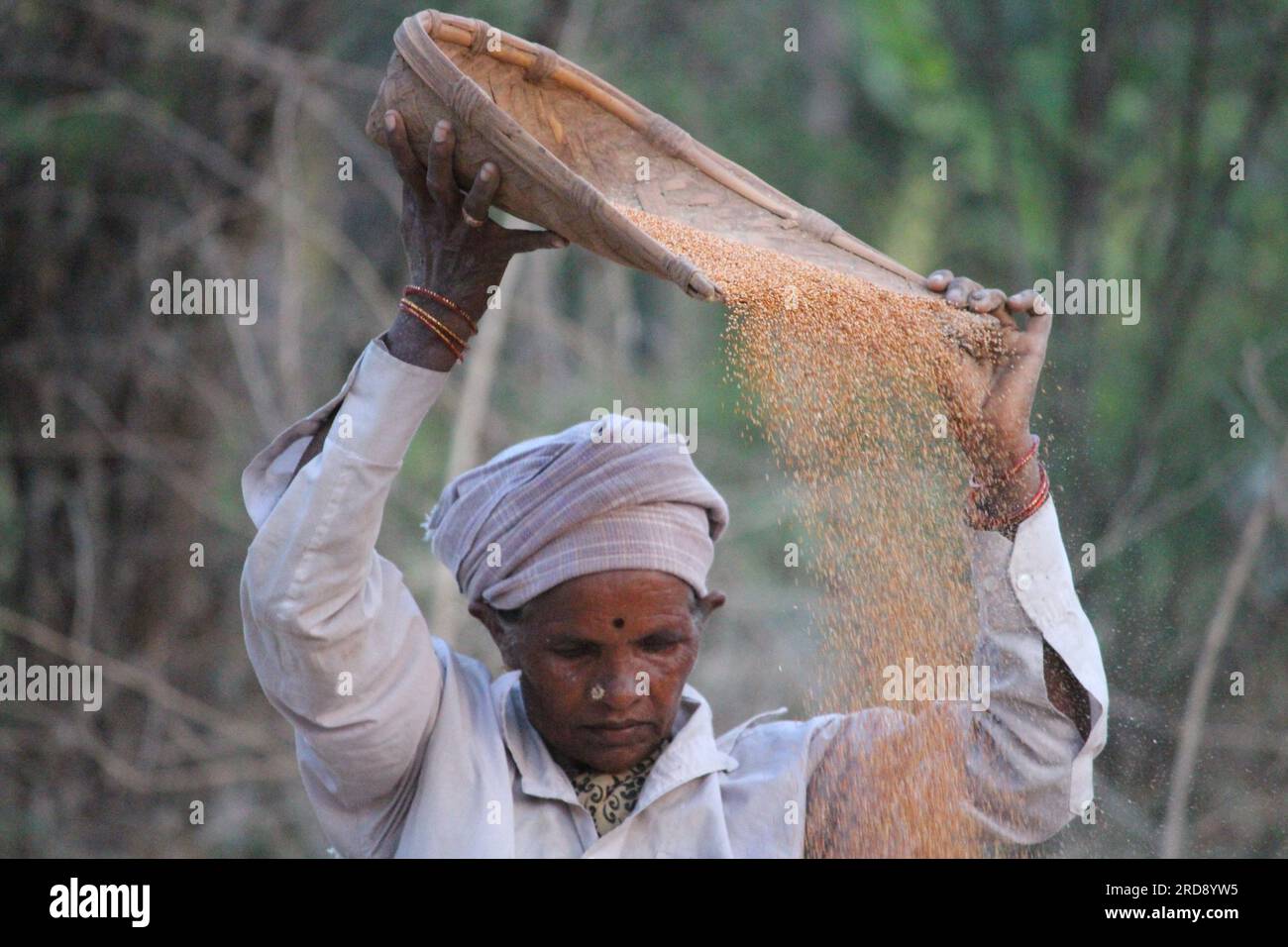 Village Agriculture Workers Stock Photo - Alamy