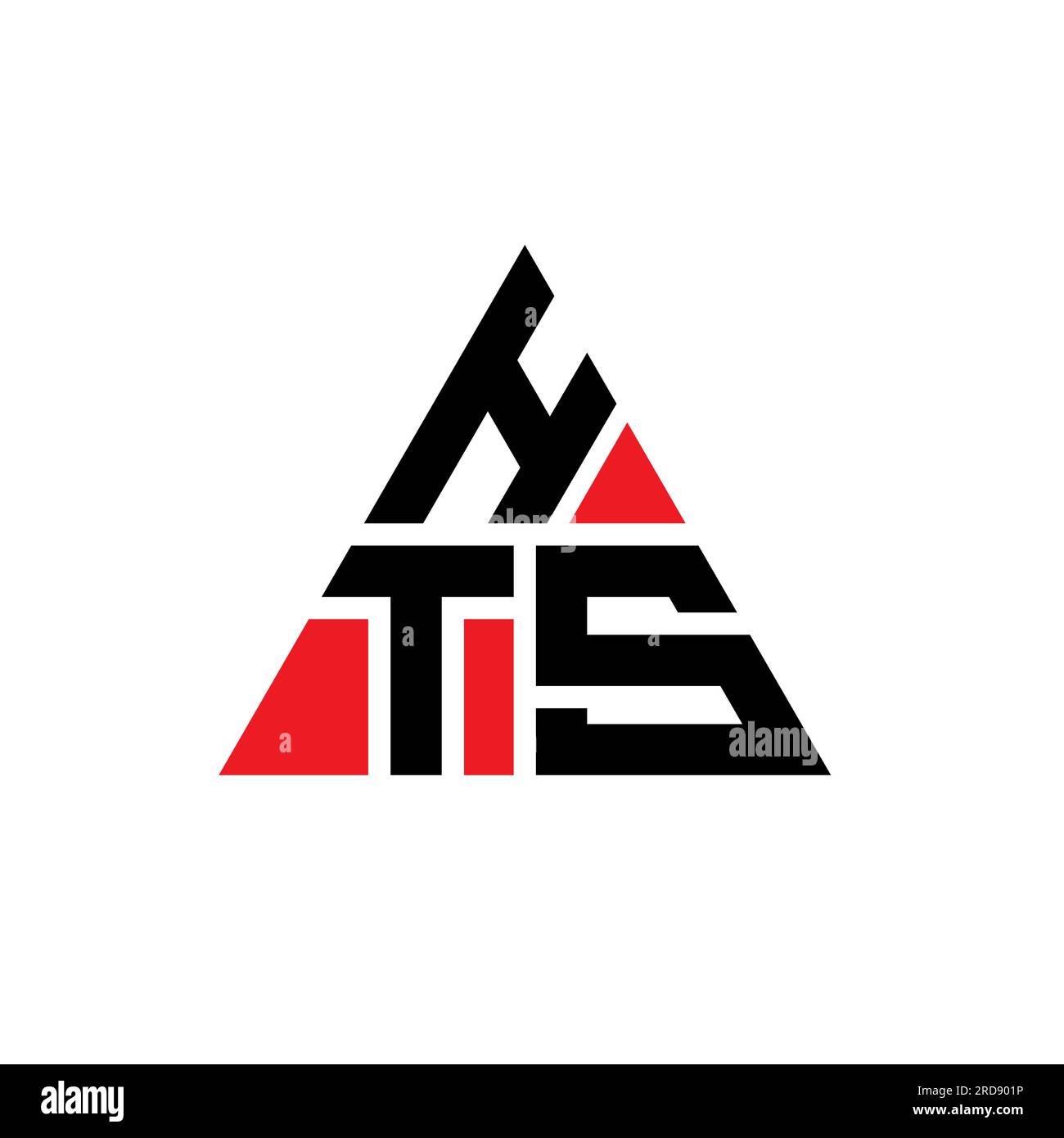 HTS triangle letter logo design with triangle shape. HTS triangle logo ...