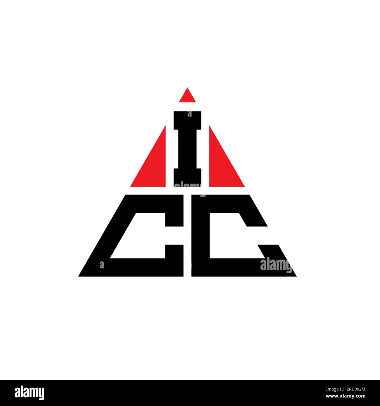 ICC triangle letter logo design with triangle shape. ICC triangle logo ...