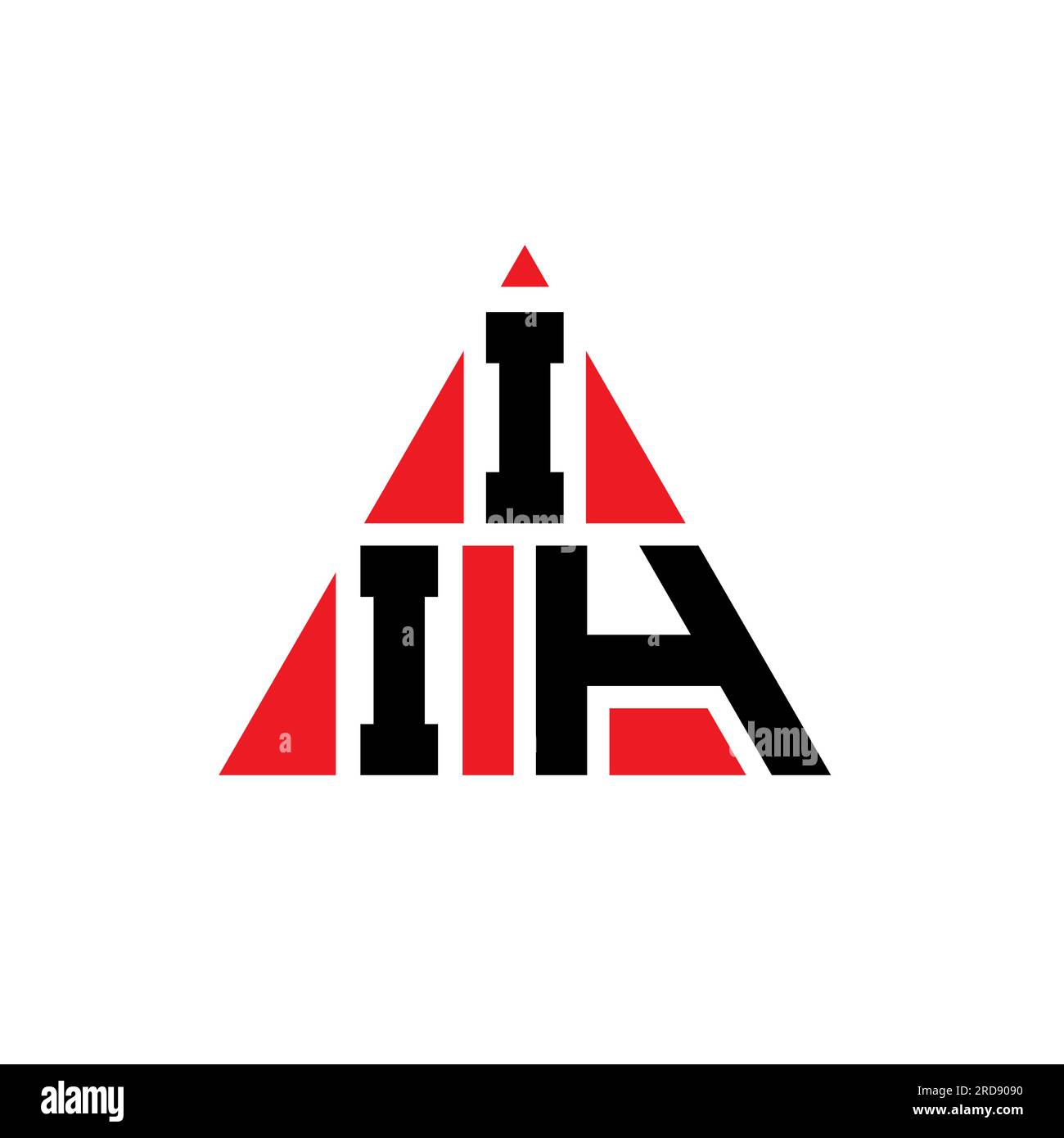 IIH triangle letter logo design with triangle shape. IIH triangle logo ...