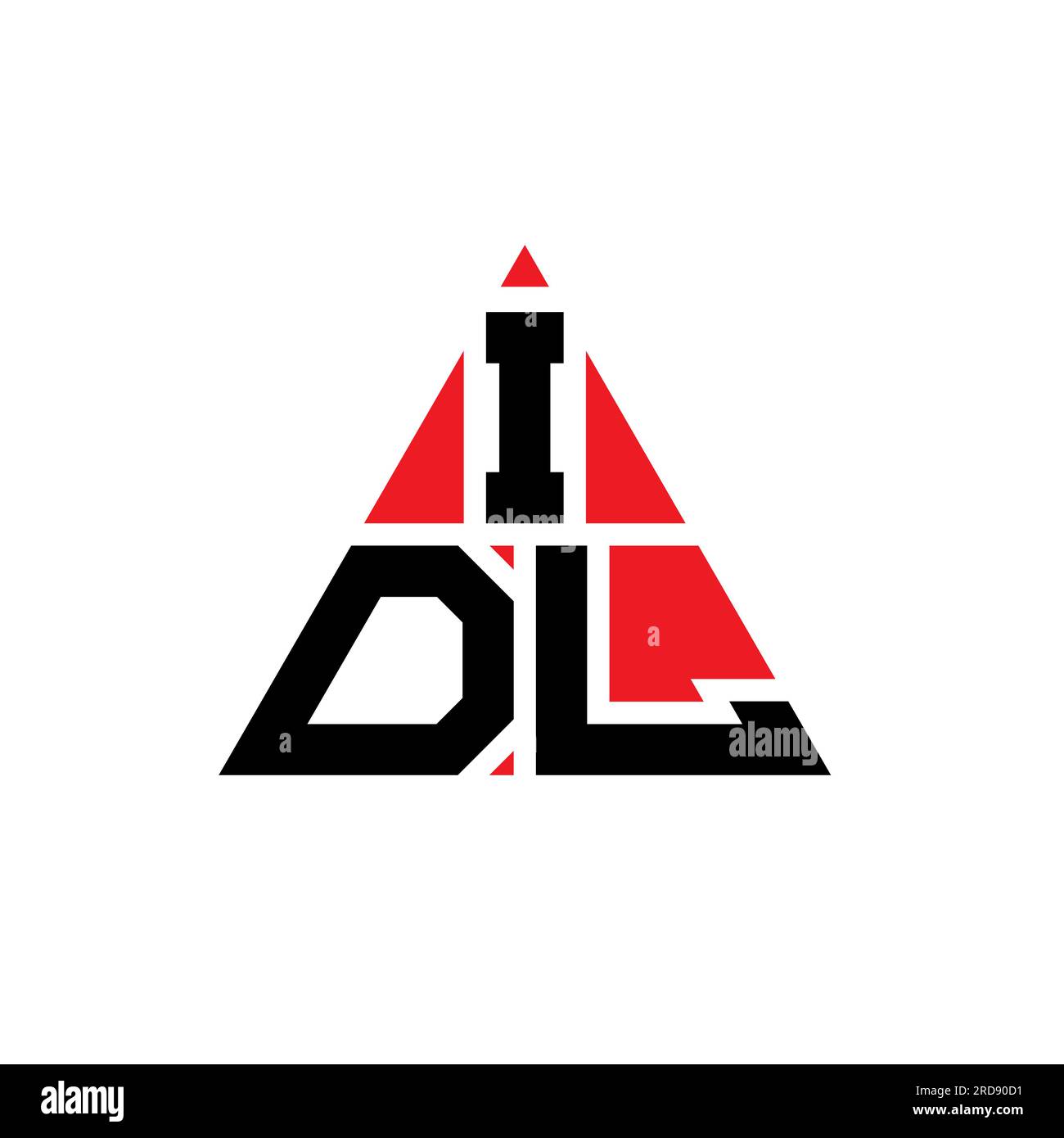 IDL triangle letter logo design with triangle shape. IDL triangle logo ...