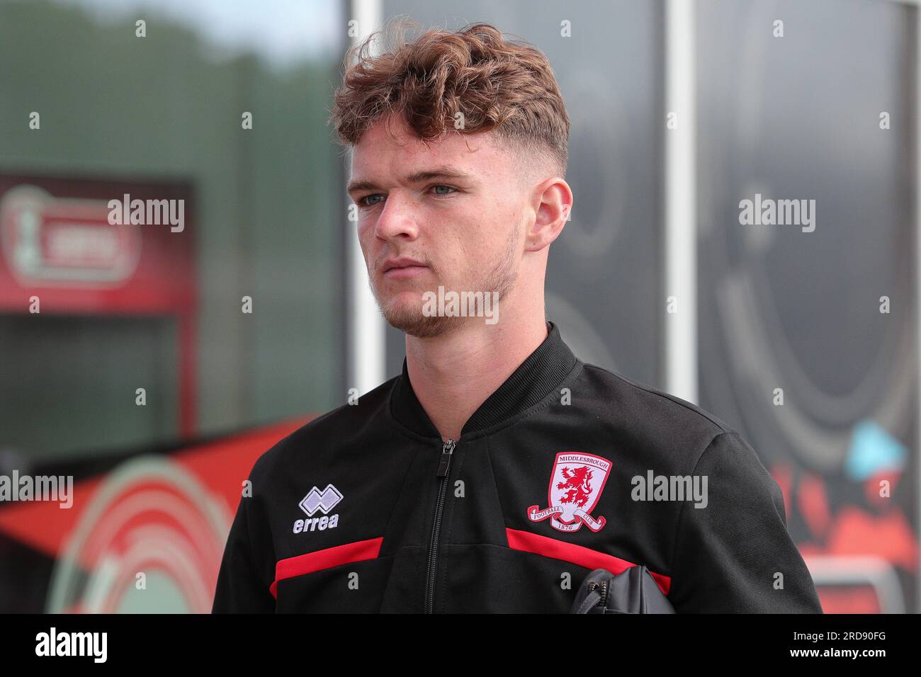 Jack Scott of Middlesbrough arrives at AESSEAL New York Stadium ahead ...