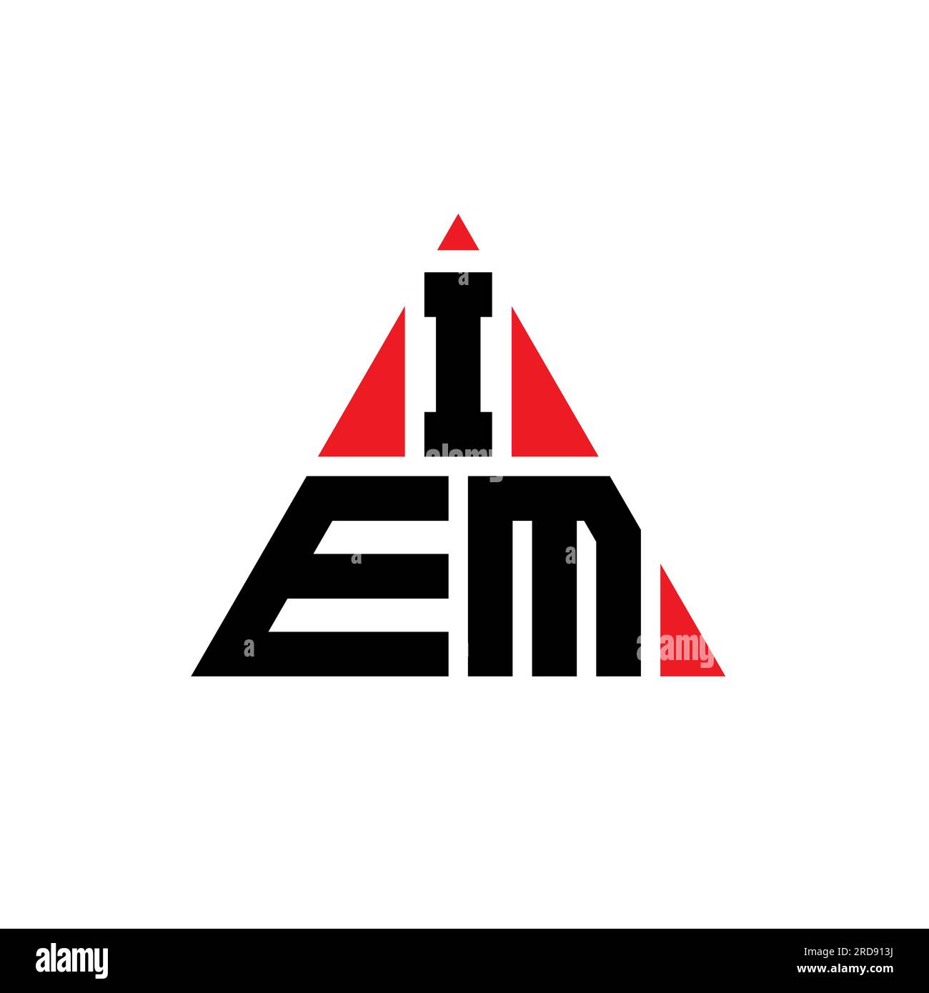 IEM triangle letter logo design with triangle shape. IEM triangle logo ...