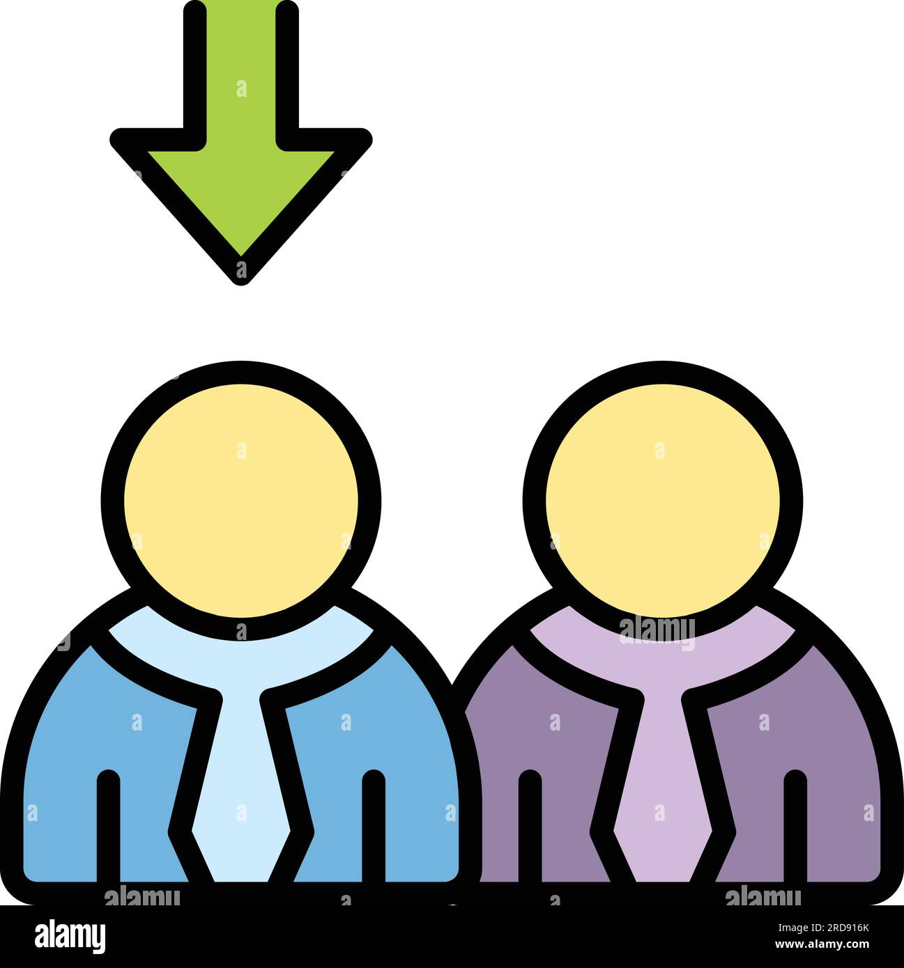 Observing team office work Stock Vector Images - Alamy