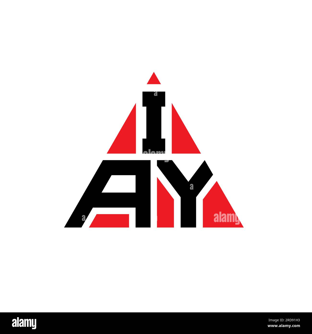 IAY triangle letter logo design with triangle shape. IAY triangle logo ...
