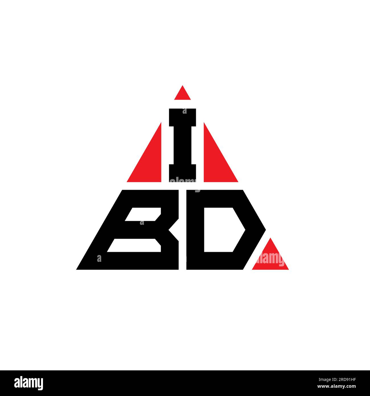 IBD triangle letter logo design with triangle shape. IBD triangle logo ...