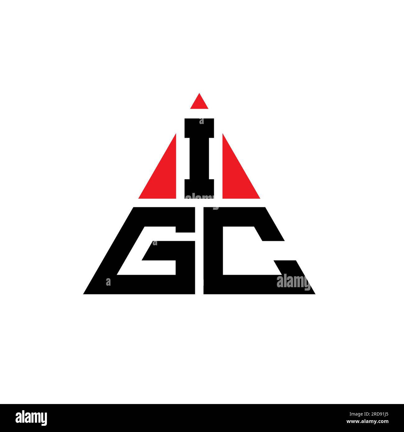 IGC triangle letter logo design with triangle shape. IGC triangle logo ...