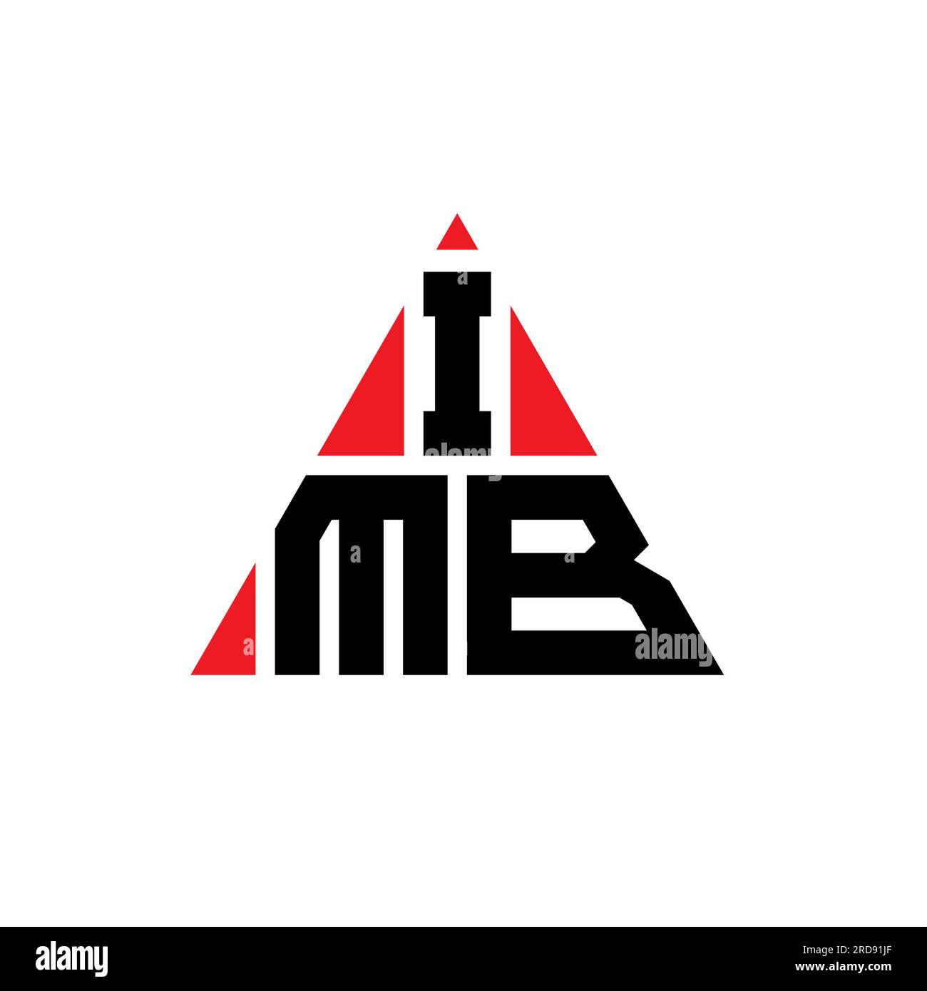 IMB triangle letter logo design with triangle shape. IMB triangle logo ...