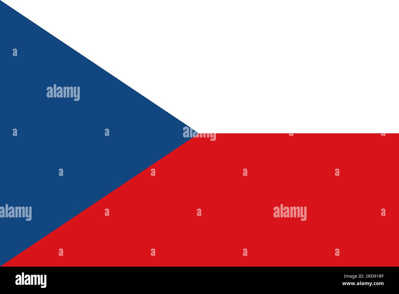 The official current flag of the Czech Republic. State flag of the ...