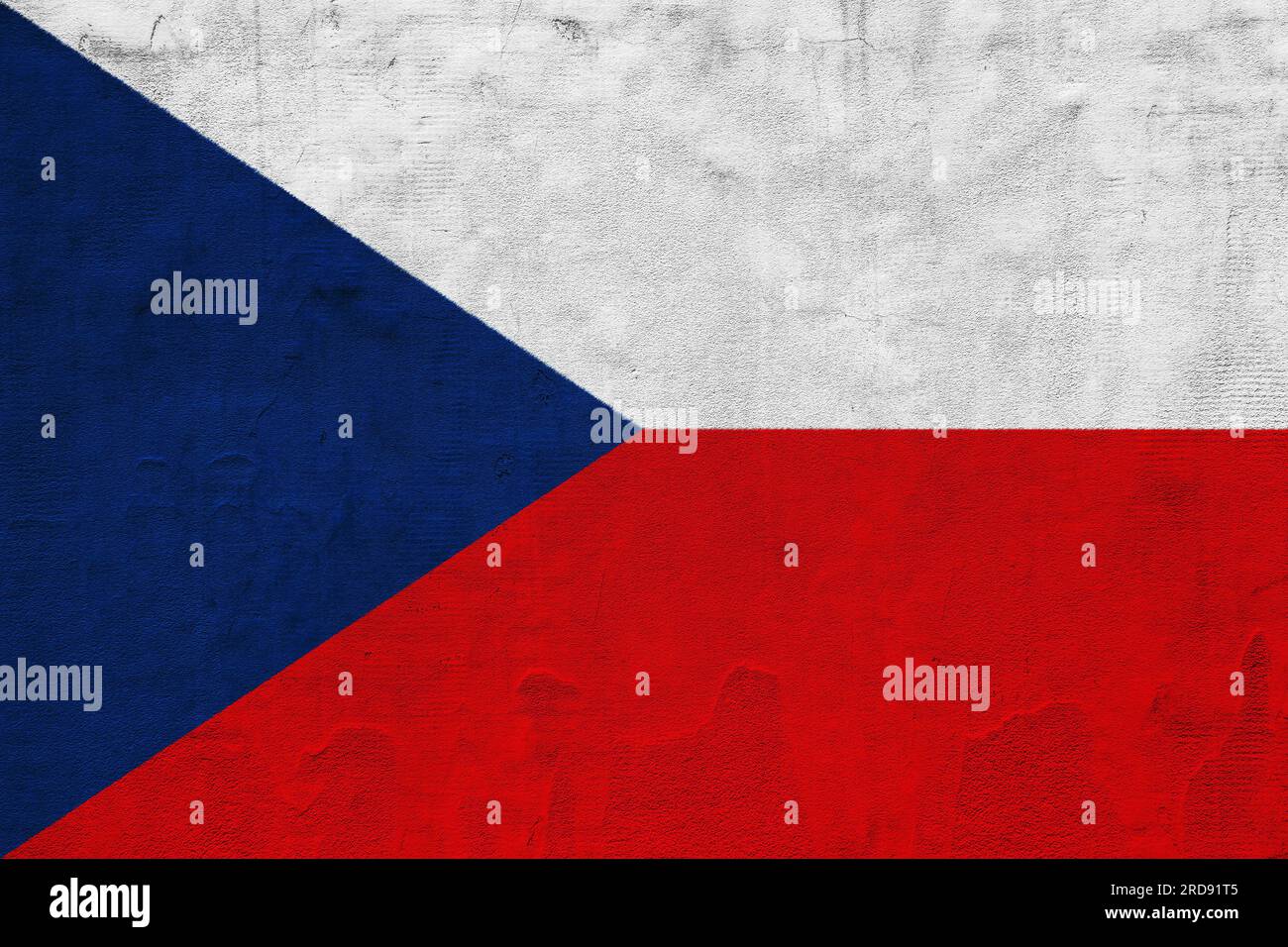 Flag of Czech Republic on a textured background. Concept collage Stock ...
