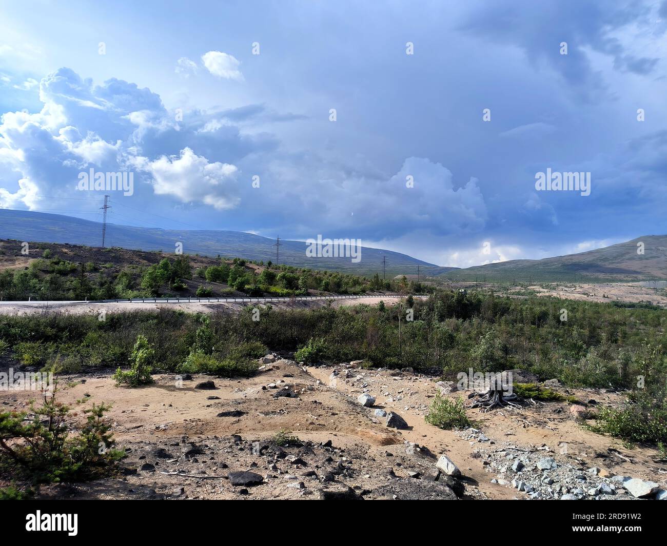 Russian Federation. Murmansk region. The Kola Peninsula. The region of the Far North. July ...